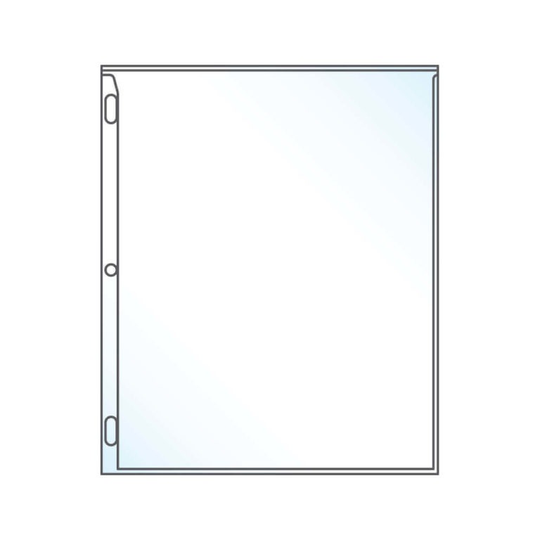 8 Disc CD/DVD Binder page - White - Pack of 20 - UniKeep.com