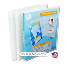 3 Ring Photo Binder With Clear View Sleeves | 1-1.5 Inch