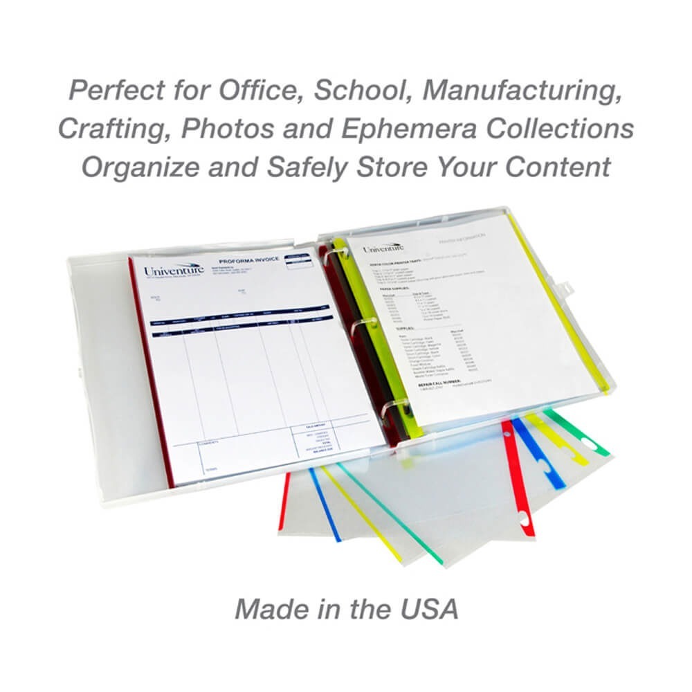 Sheet Protectors For Binders | Colored Edges | Pack Of 100