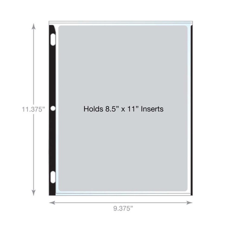 Sheet Protectors For Binders | Colored Edges | Pack of 100