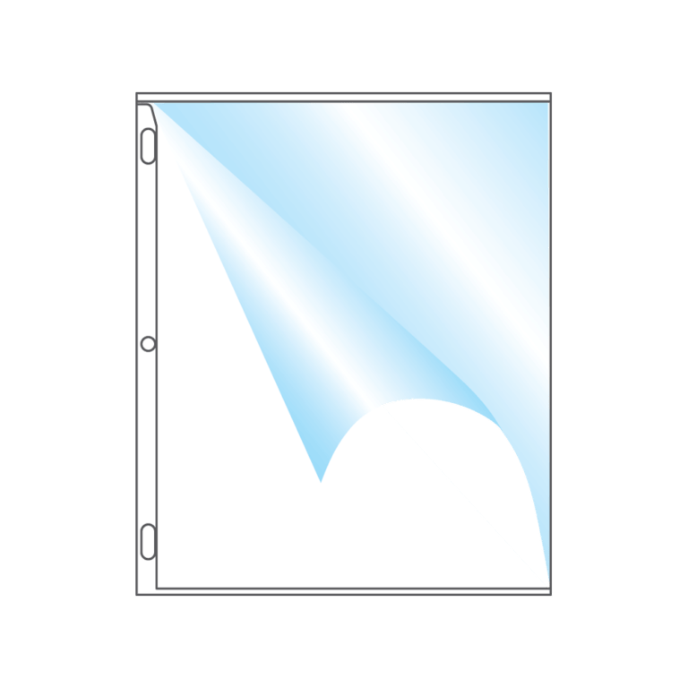 Sheet Protectors Pastel Color-Coded Edges - Pack Of 100