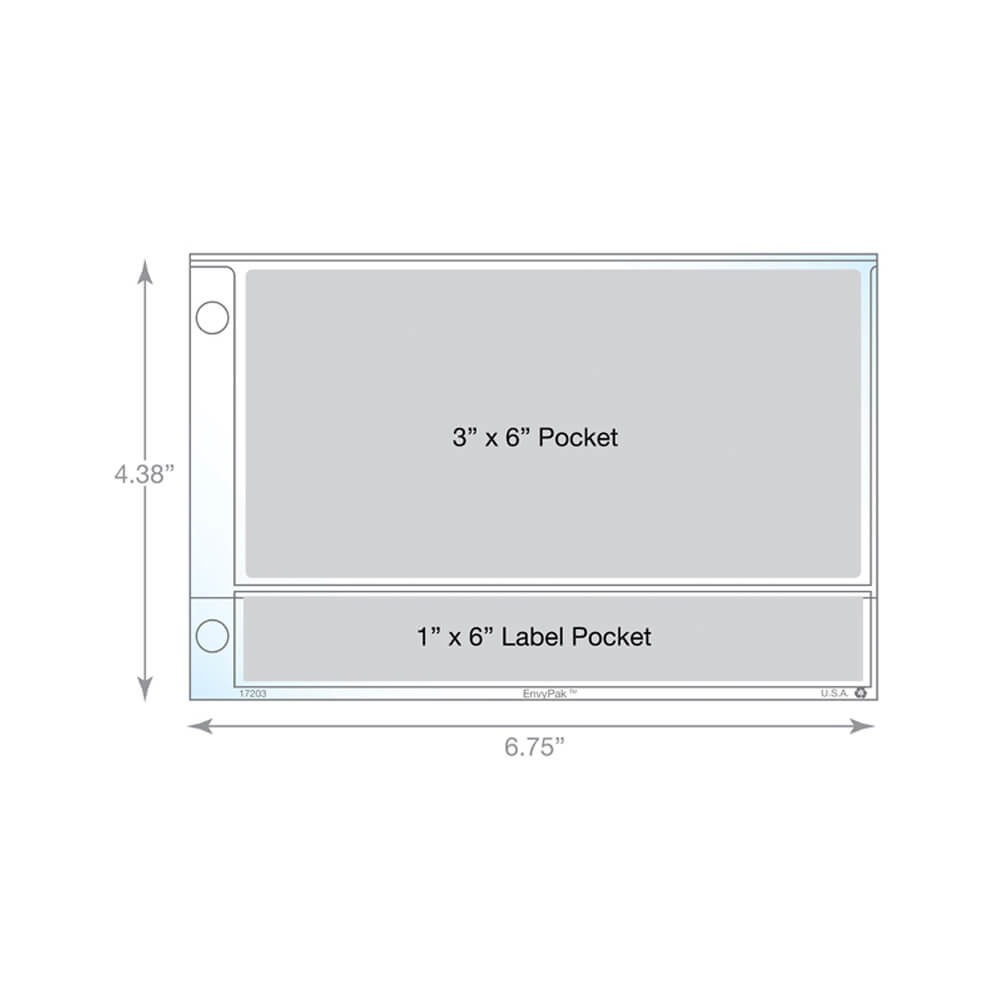 Currency Sleeves And Holders | Holds 3" X 6" Inserts, Pack Of 20