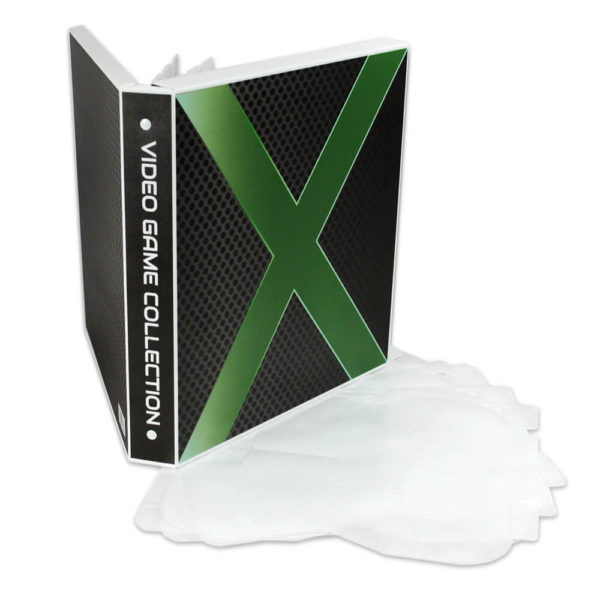 Xbox Themed Game Case | Holds 80 Video Games - Metal Rings