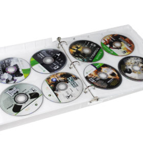 Xbox Themed Game Case | Holds 80 Video Games - Metal Rings