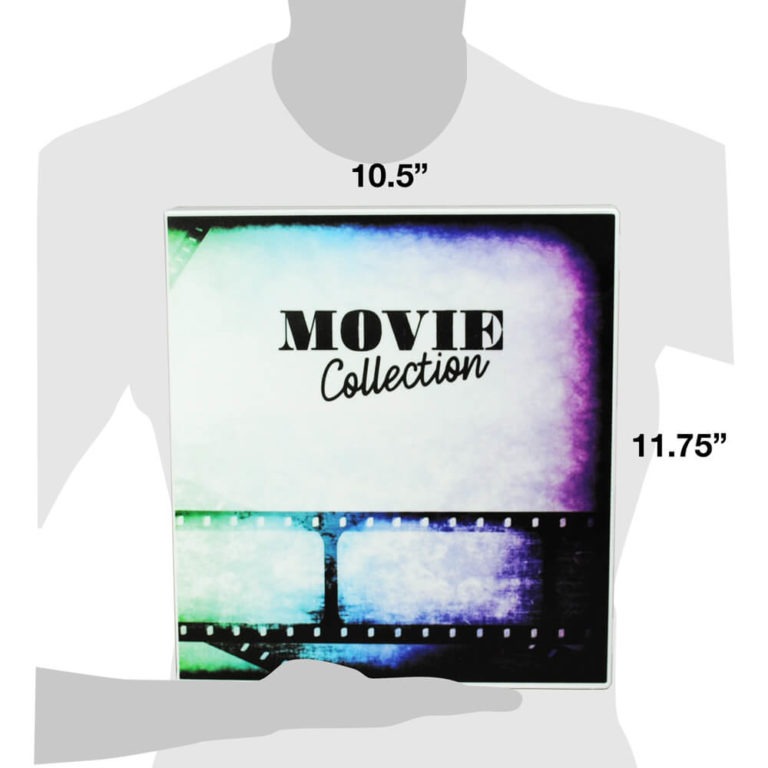Blu-ray/DVD Movie Collection Storage Binder, Holds 80 Movie Discs ...