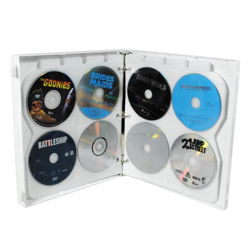 Blu-ray/DVD Movie Collection Storage Binder, Holds 80 Movie Discs ...