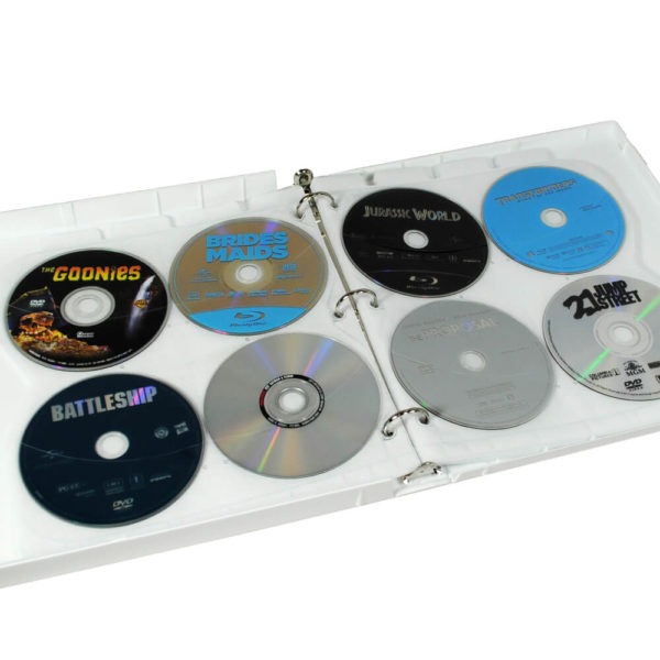 Blu-ray/DVD Movie Collection Storage Binder, Holds 80 Movie Discs ...