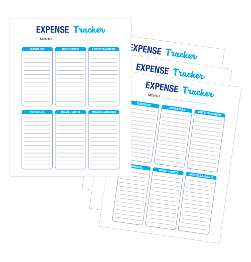 Expense Tracker Blue - UniKeep.com